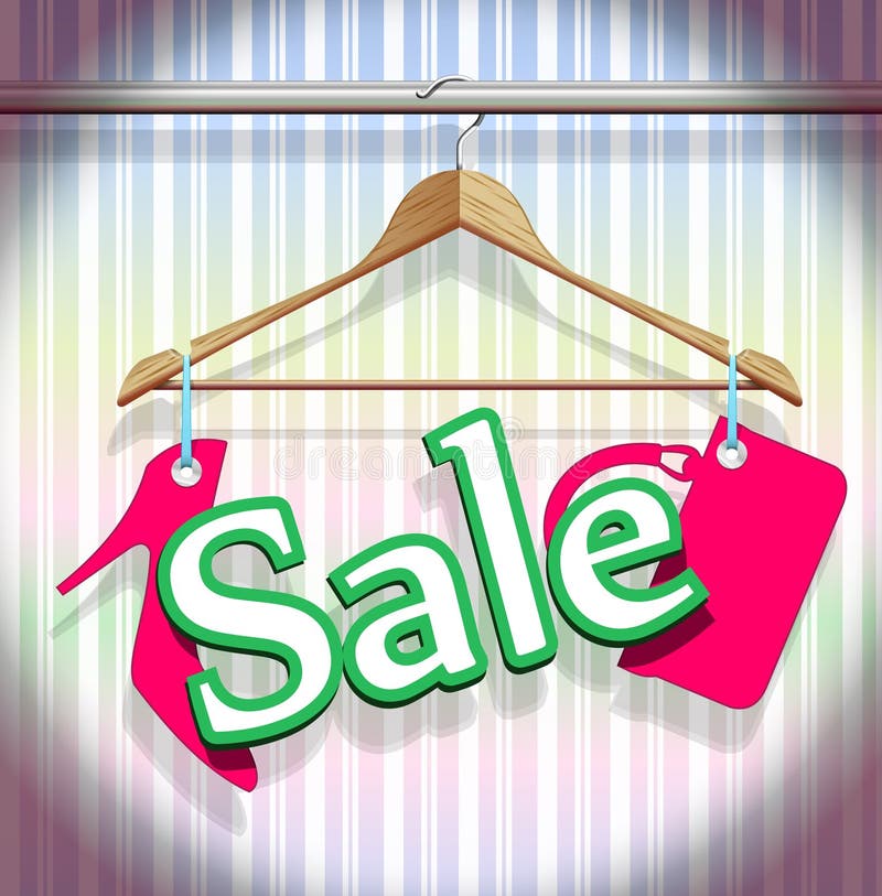 Sale Clothing Labels Set of Discounts Stock Vector - Illustration of ...