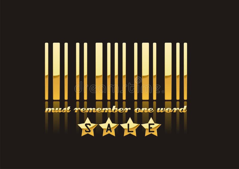 SALE code bar stock vector. Illustration of market, sale - 7276435