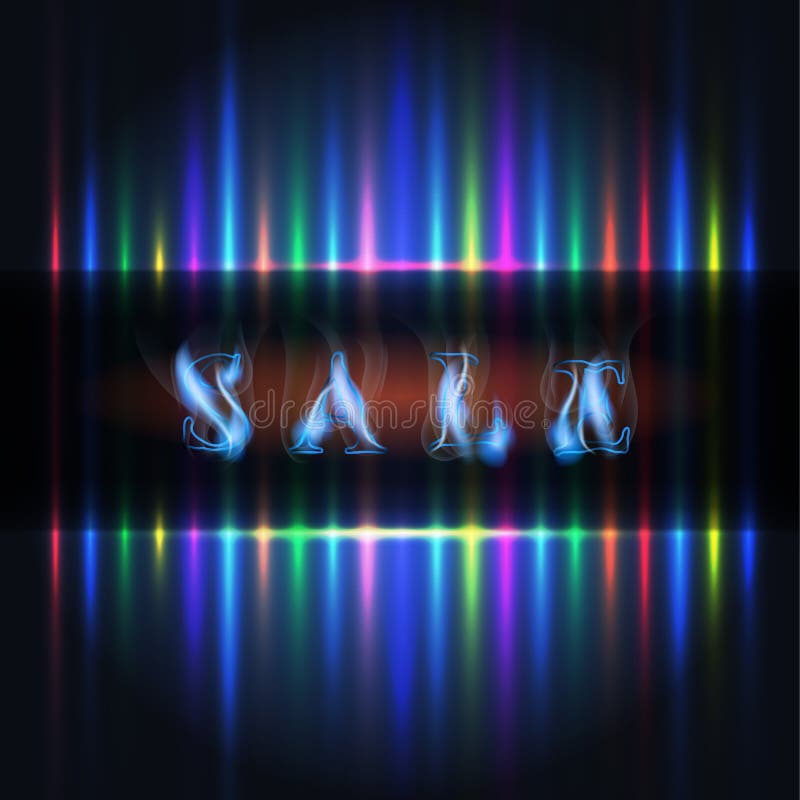 Sale color light lines stock vector. Illustration of purple - 43010687