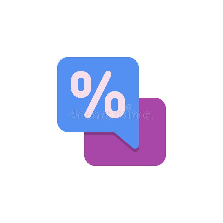 Sale Commission Flat Icon, Logo, Vector Stock Vector - Illustration of ...