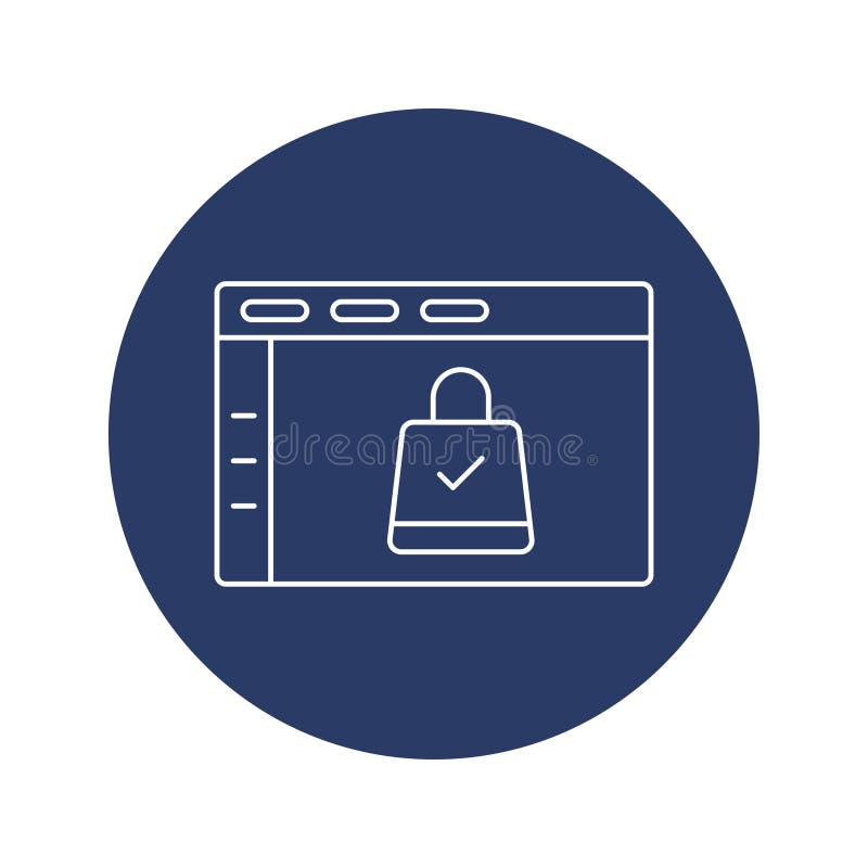 Sale, Computer, Website, Cart, Online Sale Icon Stock Vector ...