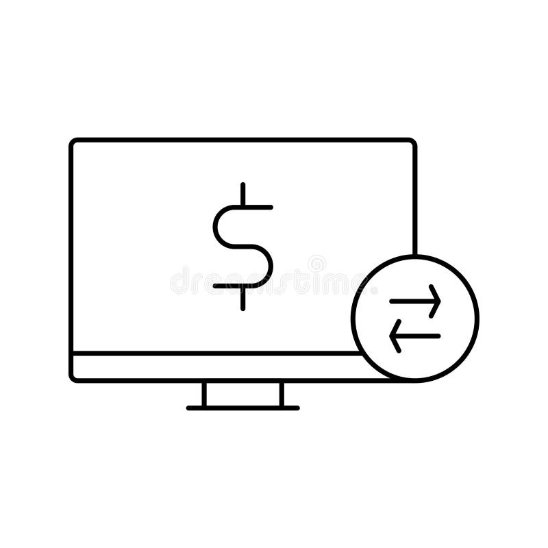 Sale, Computer, Website, Cart, Online Sale Icon Stock Vector ...