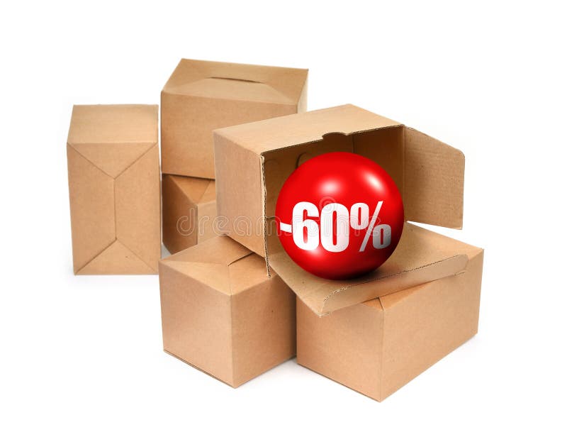 Sale concept -60 stock photo. Image of pack, isolated - 38435986