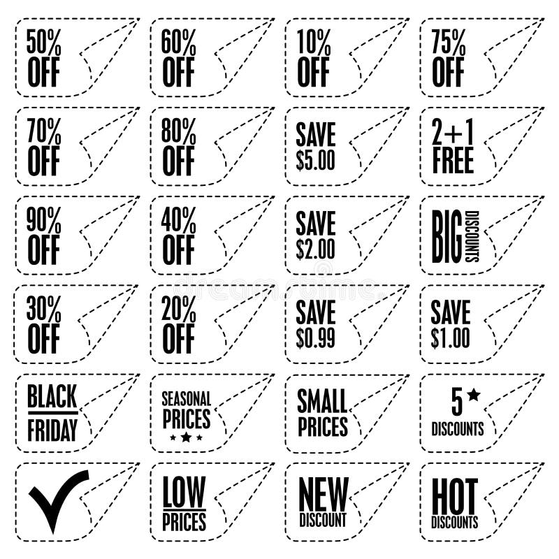 Sale Coupons EPS stock vector. Illustration of discounts - 47289714