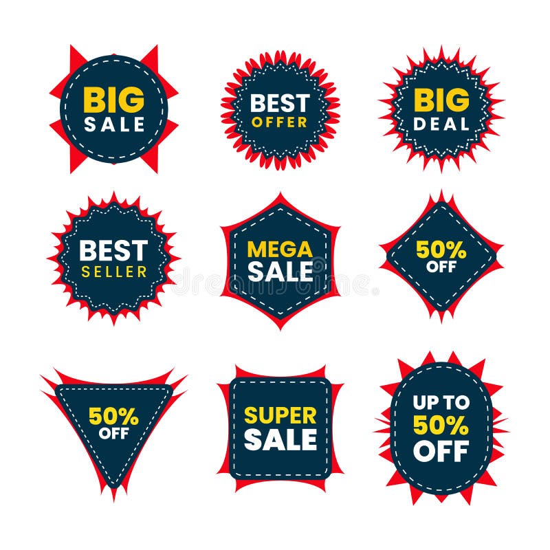 Sale - Creative Labels Set Vector Illustration.concept Discount ...