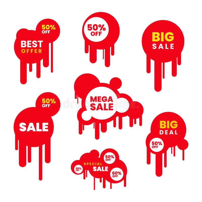 Sale - Creative Labels Set Vector Illustration.concept Discount ...