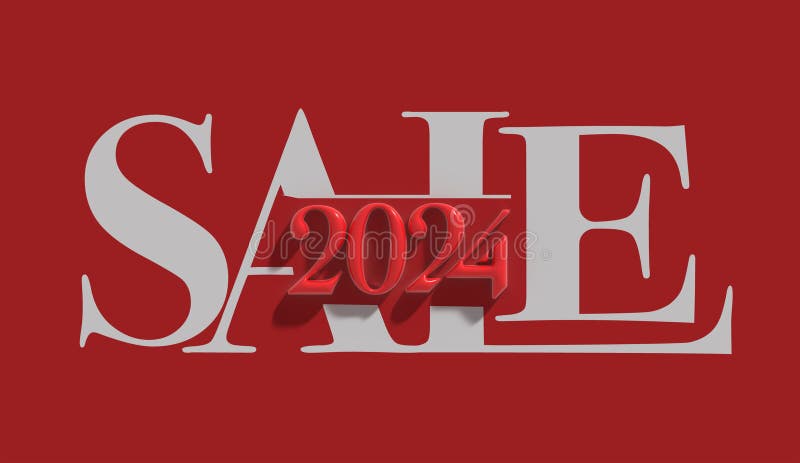 Sale 3d Lettering Font Design Stock Illustration - Illustration of ...