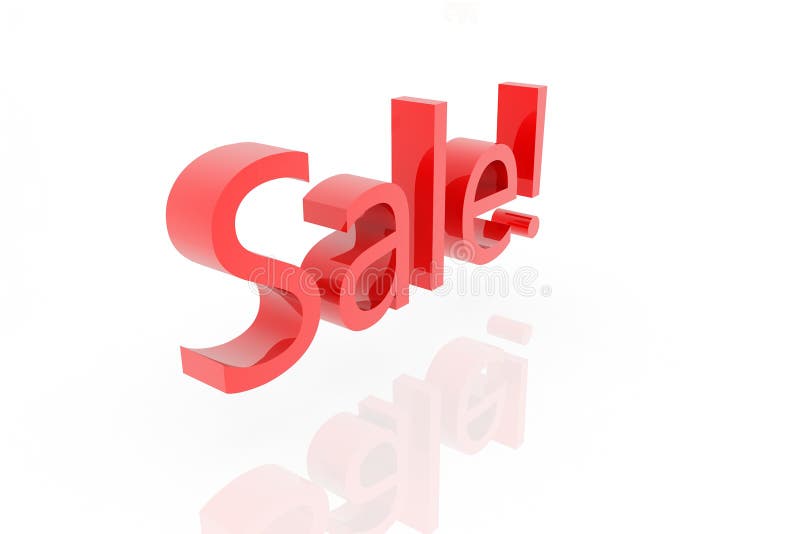 Sale 3d text stock illustration. Illustration of graph - 61208725