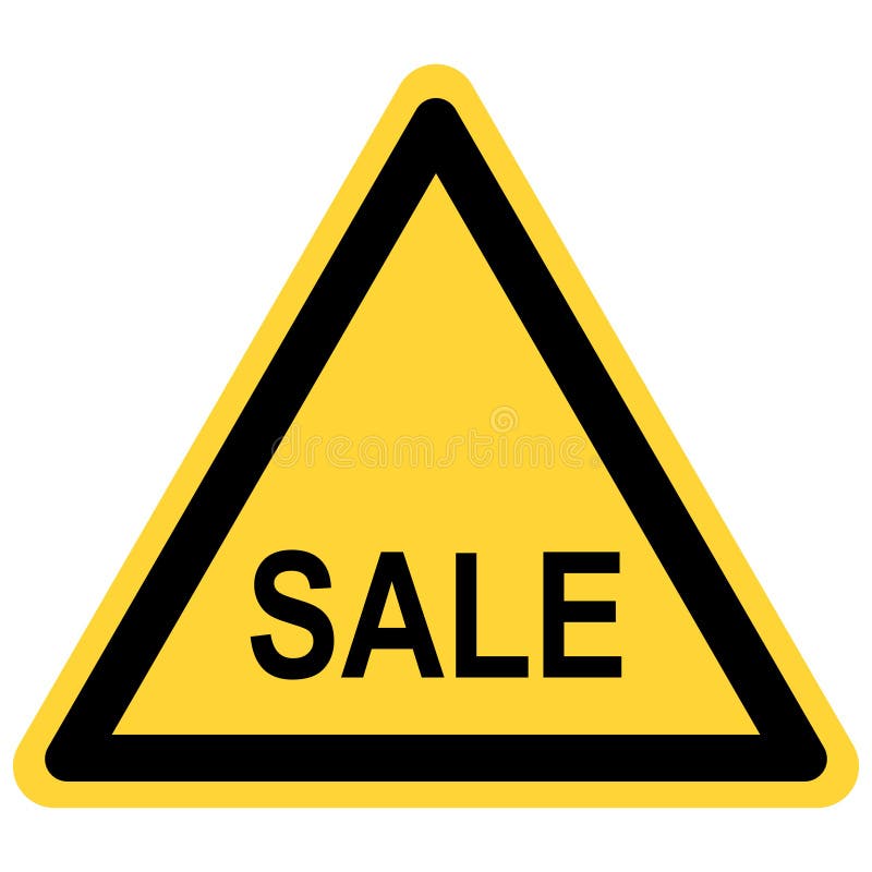 Sale and danger sign stock vector. Illustration of danger - 176666183