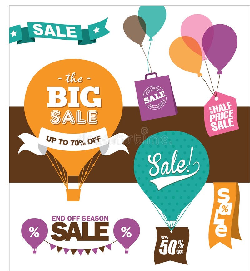 Sale design elements stock vector. Illustration of discount - 50968731