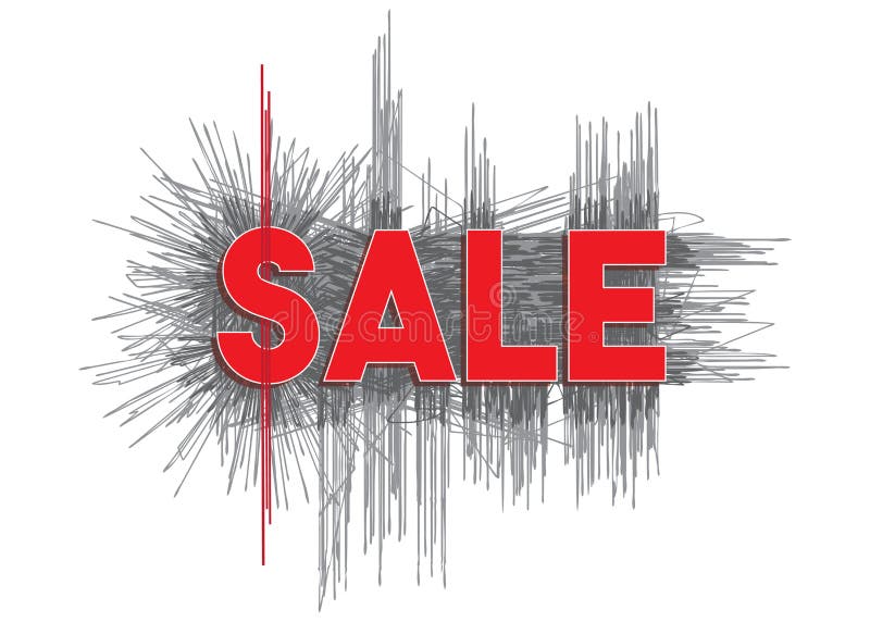 `Sale` Design Template Grunge Style. Stock Vector - Illustration of ...