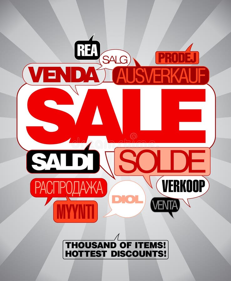 Sale design template. stock vector. Illustration of design - 47606551
