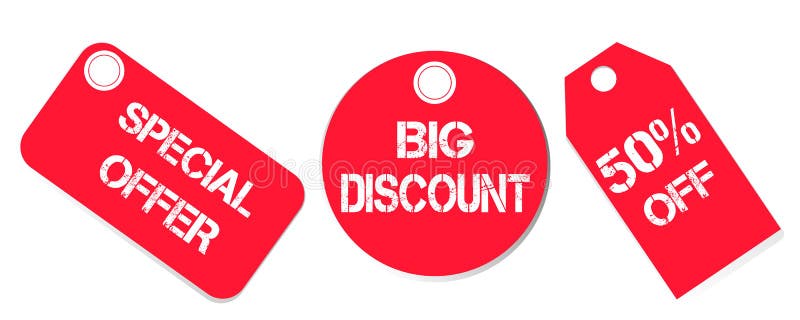 Sale, discount labels. stock illustration. Illustration of banner ...