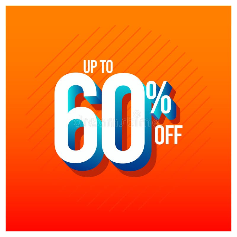 Sale Discount Up To 60 Off Set Vector Template Design Illustration ...