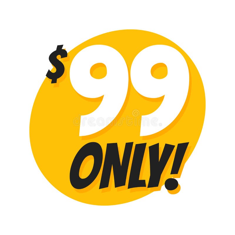 Sale 49 99 199 and 9.99 Dollars only Offer Badge Sticker Design in Flat ...