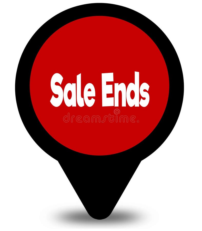 SALE ENDS on Red Location Pointer Illustration Stock Illustration ...
