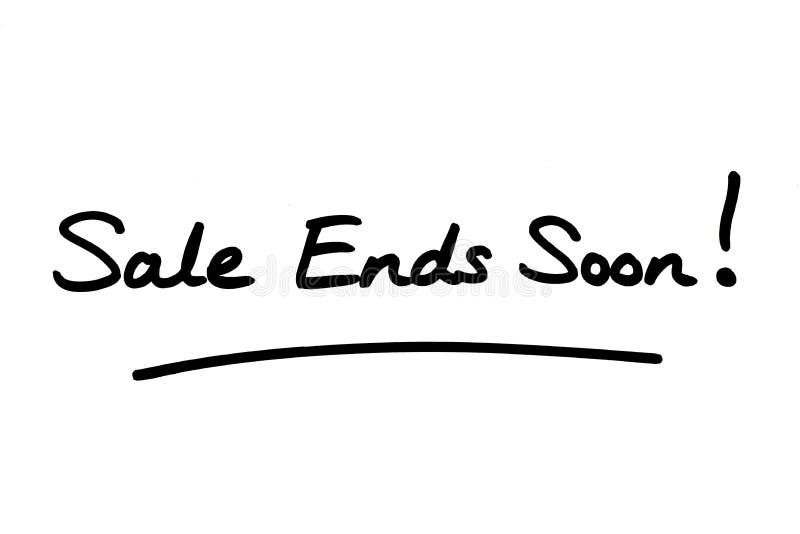 Sale ends soon! stock illustration. Illustration of icon - 86664185