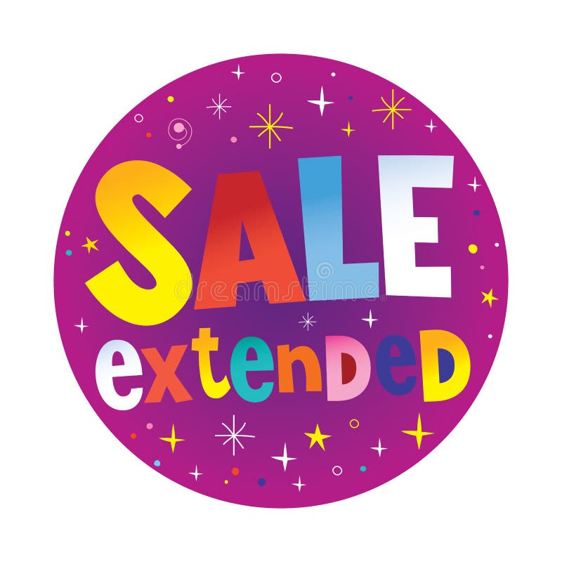Sale Extended Circle Banner Poster Stock Vector - Illustration of ...