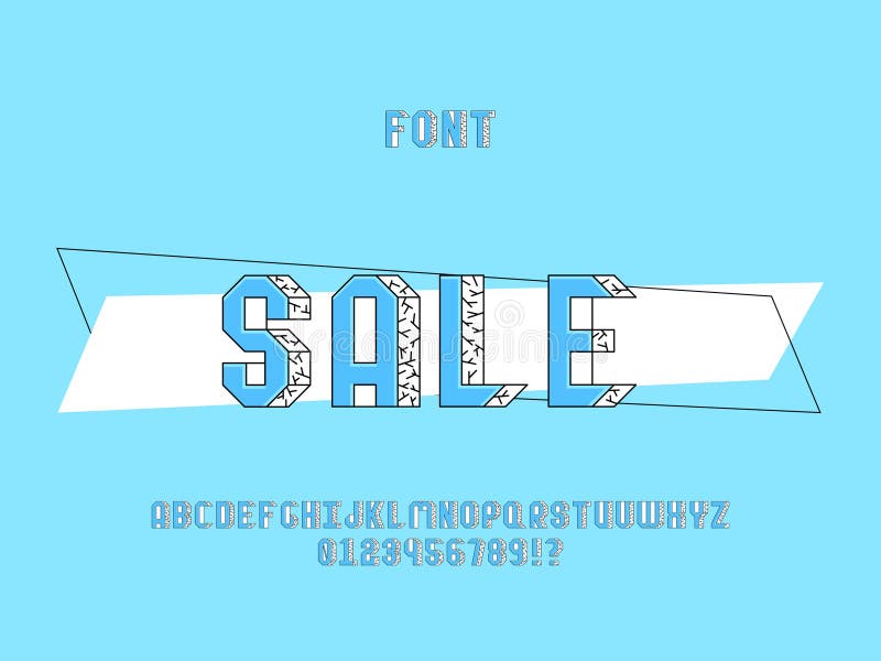 Sale font. Vector alphabet stock vector. Illustration of alphabet ...