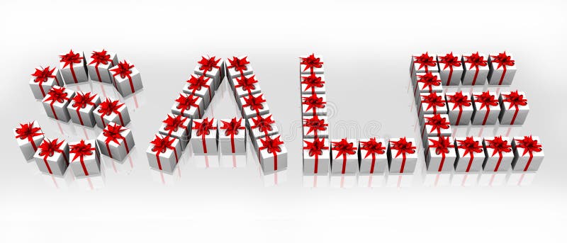 Sale gift stock illustration. Illustration of ribbons - 15384650