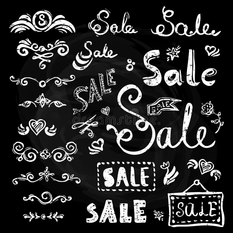 Sale hand drawn lettering stock vector. Illustration of drawn - 87584653