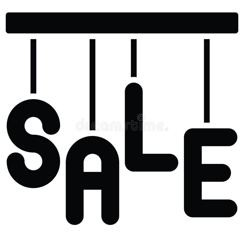 Sale Hanging Sign Icon, Summer Sale Related Vector Stock Vector ...