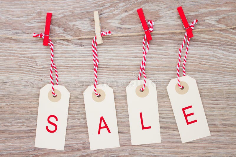 Sale hanging tags stock photo. Image of paper, promotion - 35566022