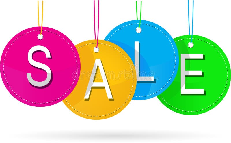 Sale icon with color stock illustration. Illustration of gift - 27048918