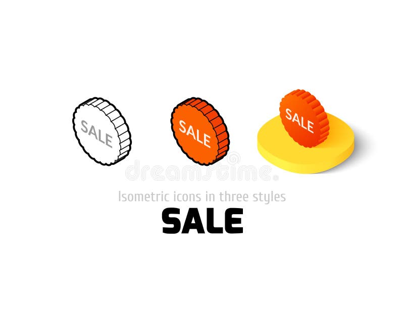 Sale Icon in Different Style Stock Vector - Illustration of business ...