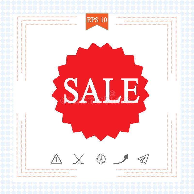 Sale Icon Isolated on White Background. Vector Illustration Stock ...