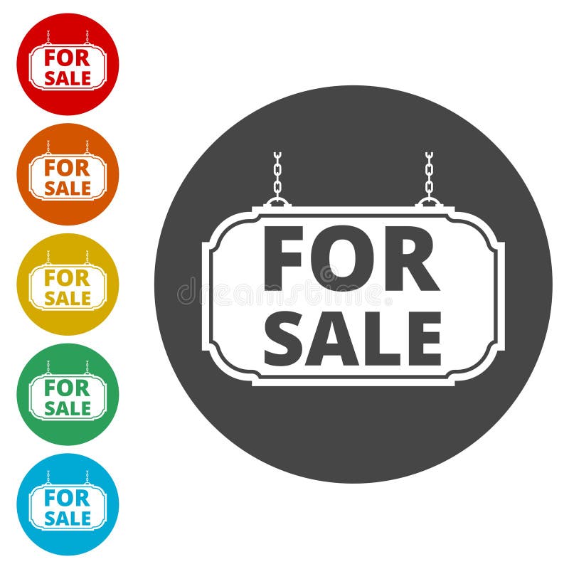 For Sale Icon, for Sale Sign Stock Vector - Illustration of house ...