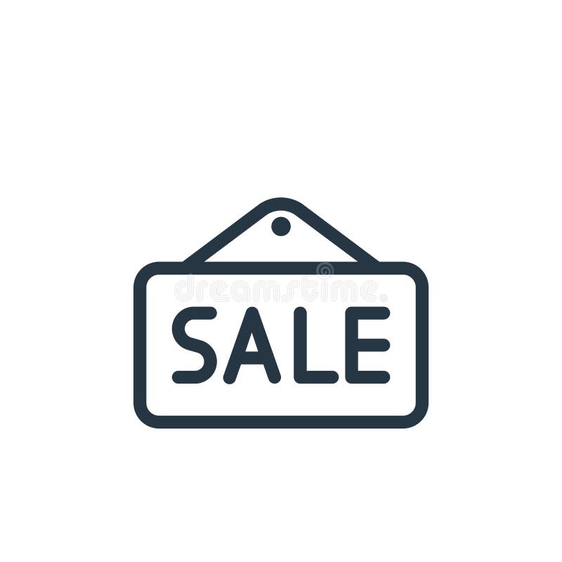 Sale Icon Vector from Ecommerce Line Concept. Thin Line Illustration of ...
