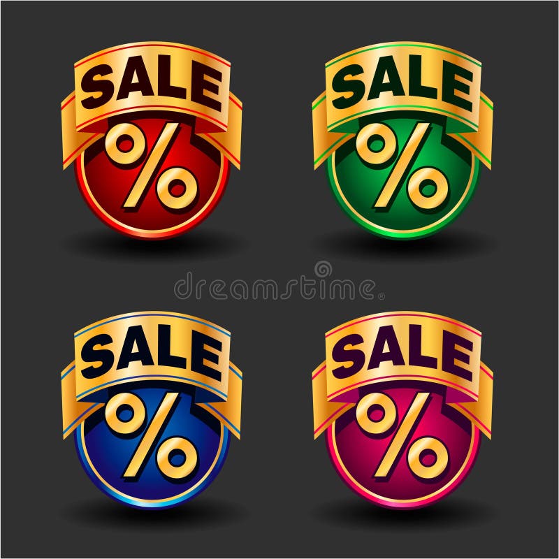 Sale icons set stock vector. Illustration of label, design - 31068520