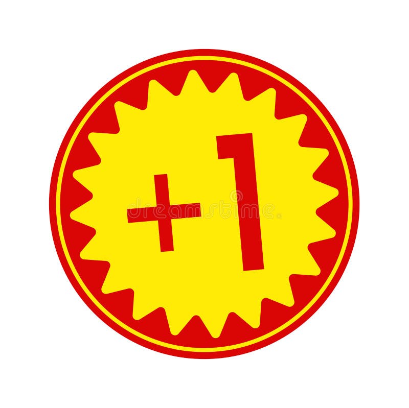 Sale Label Vector Illustration | Plus One Stock Vector - Illustration ...