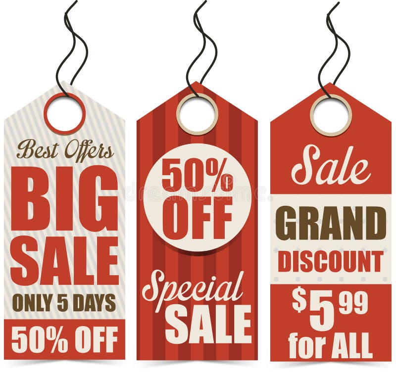 Set of Special Sale Offer Labels and Banners Stock Vector ...