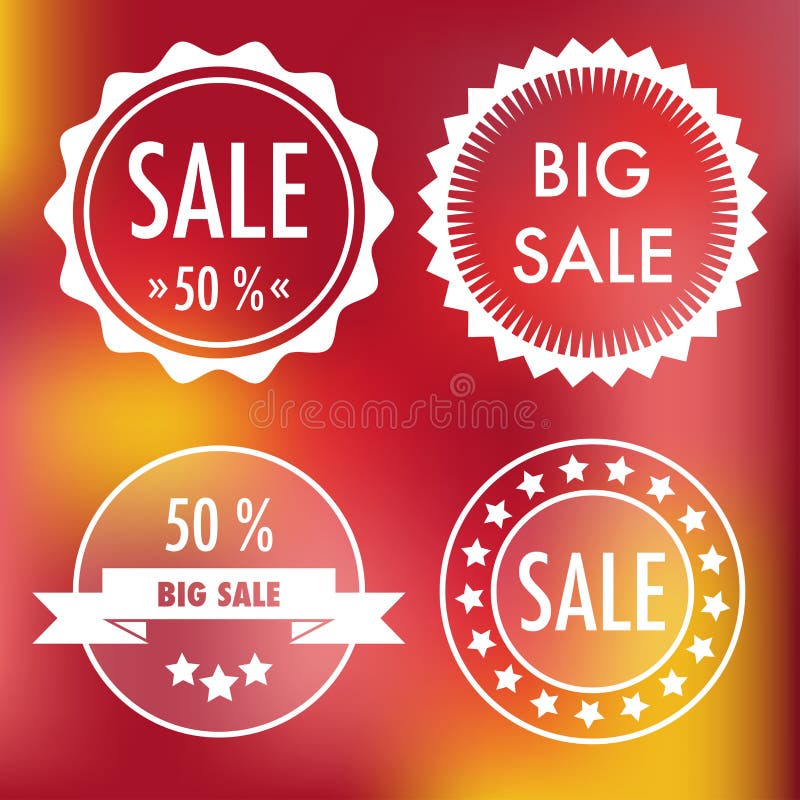 Sale labels stock vector. Illustration of white, sale - 39728328