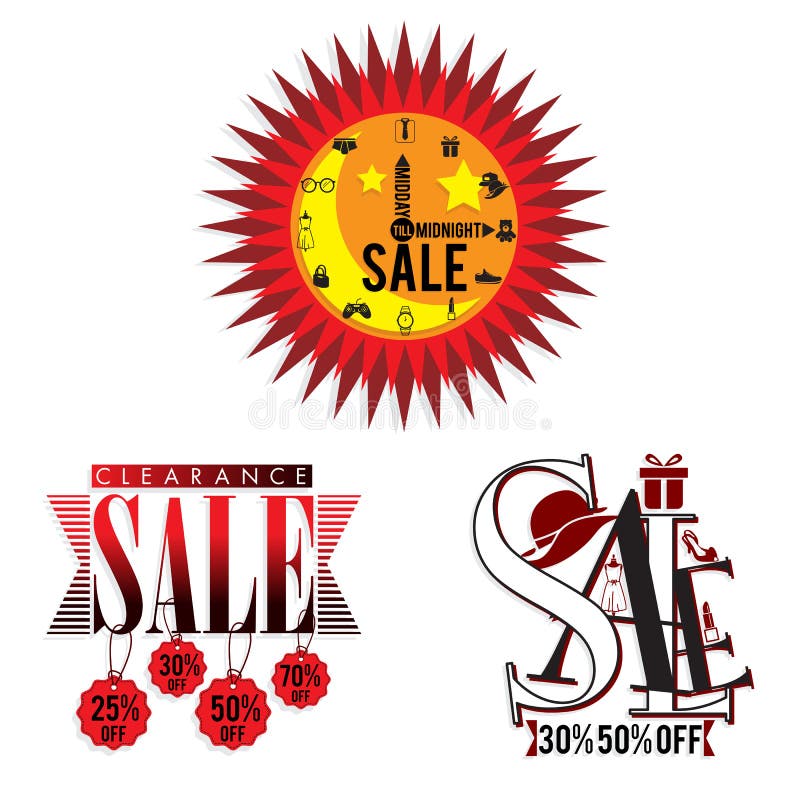 Sale logo key visual stock vector. Illustration of graphic - 74394483