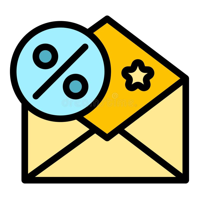 Sale mail icon vector flat stock vector. Illustration of online - 285700113