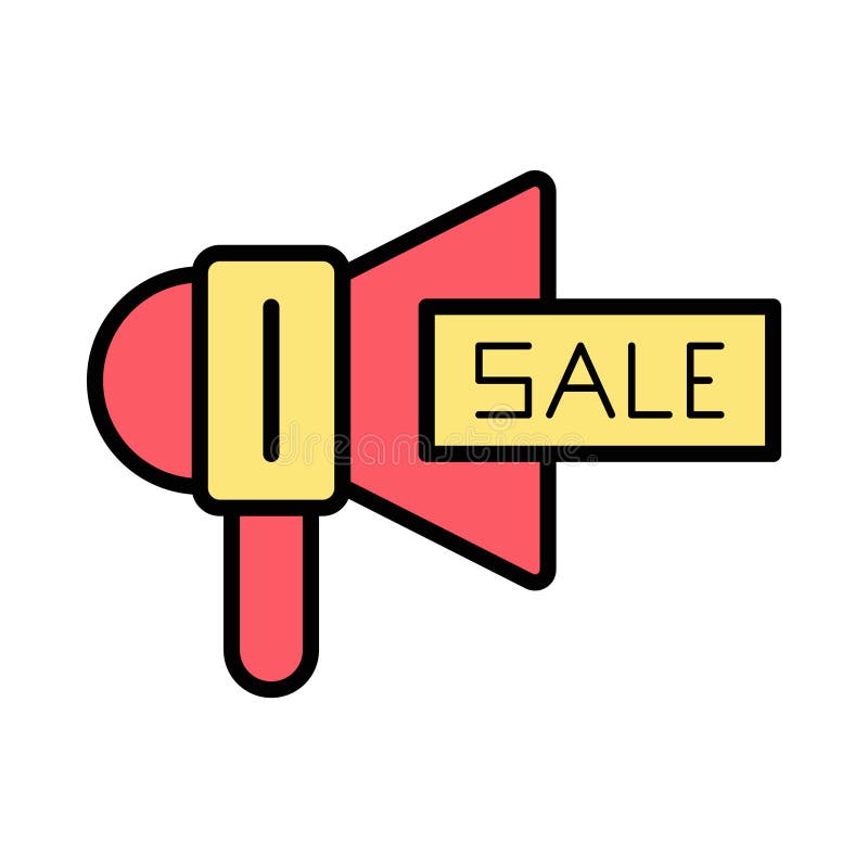 Sale, Mic, Sound, Ads, Sale Ads Icon Stock Vector - Illustration of ...