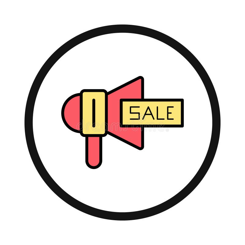 Sale, Mic, Sound, Ads, Sale Ads Icon Stock Vector - Illustration of ...