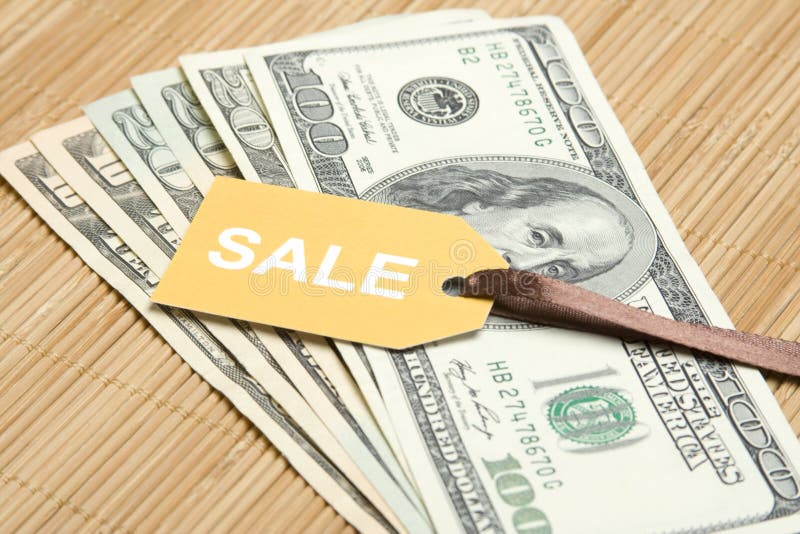 Sale money. Dollar stock image. Image of text, paper - 13569547