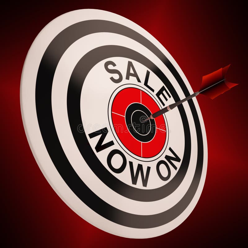 Sale Now on Target Shows Special Offer Stock Illustration ...
