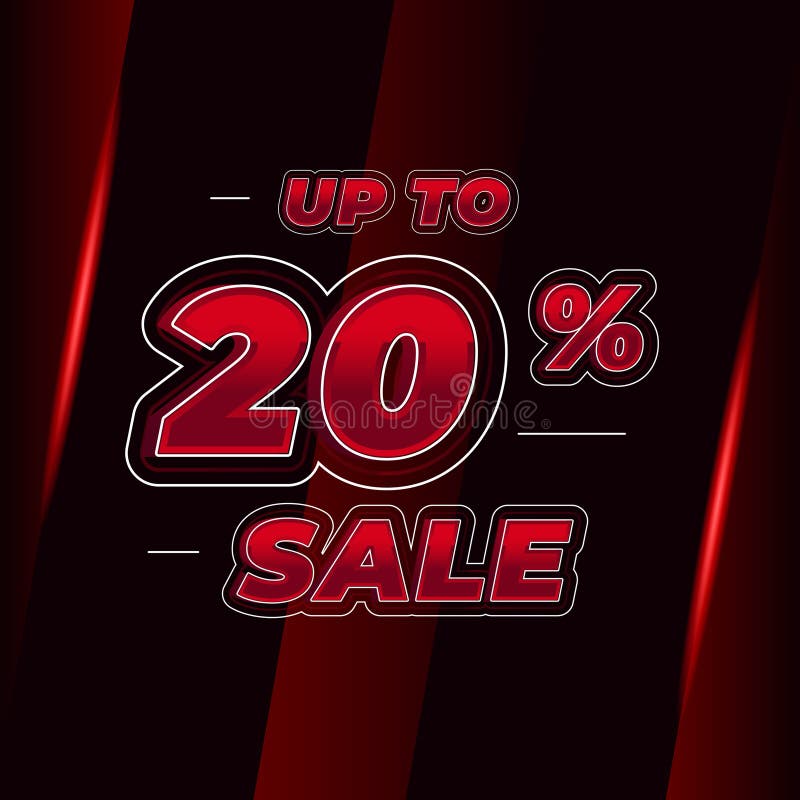 Sale Number Design Template Collection Stock Vector - Illustration of ...