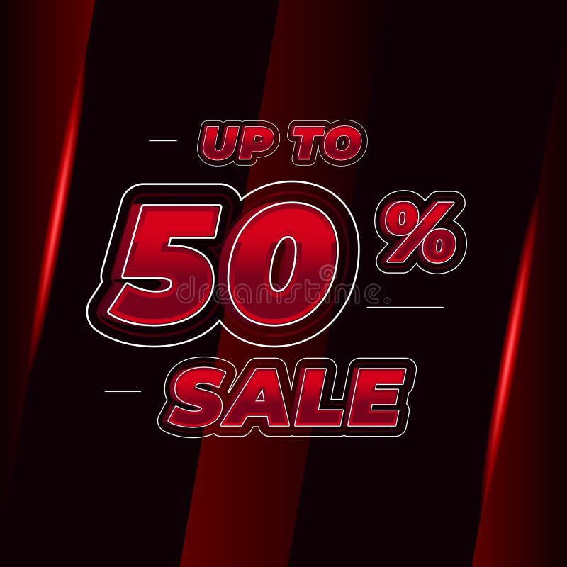 Sale Number Design Template Collection Stock Vector - Illustration of ...