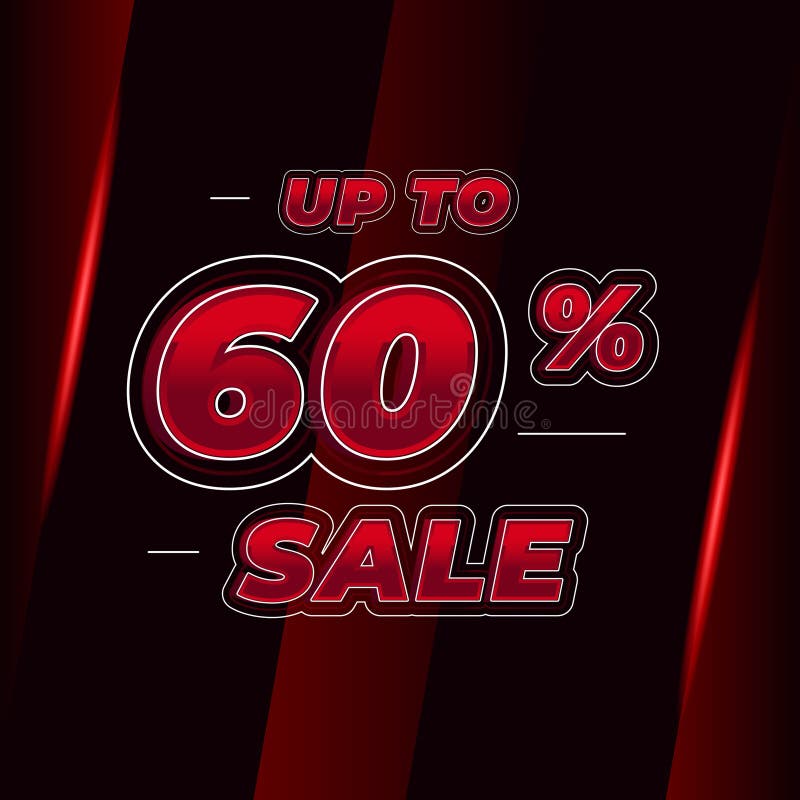 Sale Number Design Template Collection Stock Vector - Illustration of ...