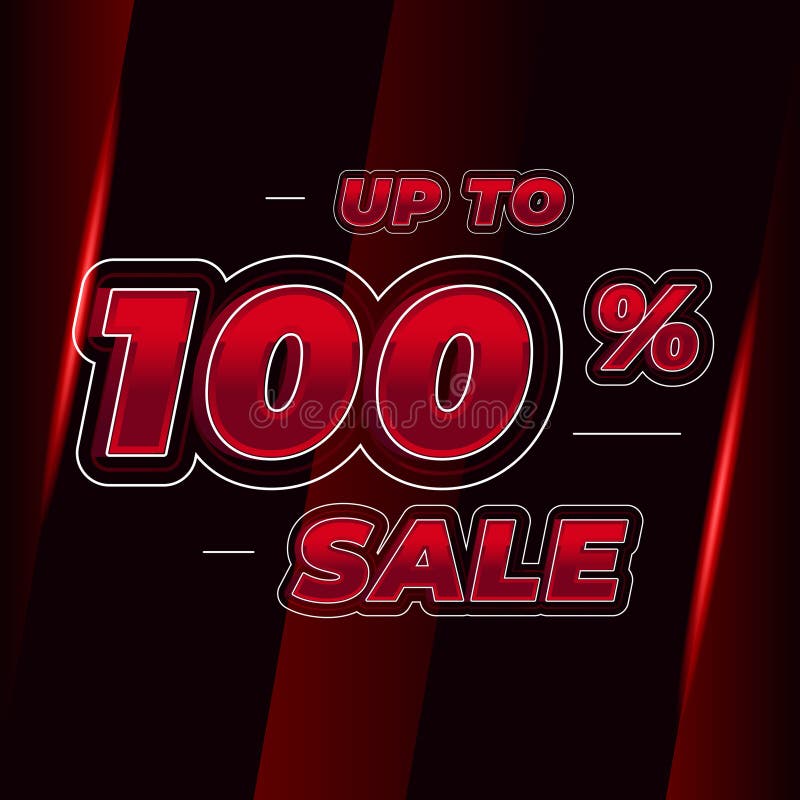 Sale Number Design Template Collection Stock Vector - Illustration of ...