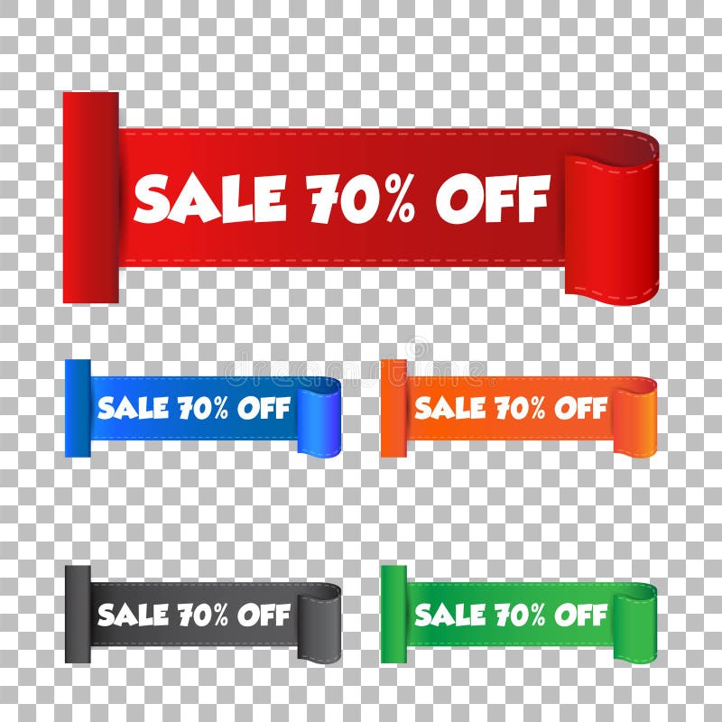Sale 70 Off Sticker. Label Vector Illustration on Back Stock Vector ...