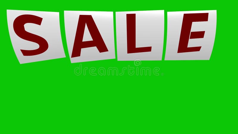 Sale Now on Paper on Green Three Dimension Paper Notepad Stock Footage ...