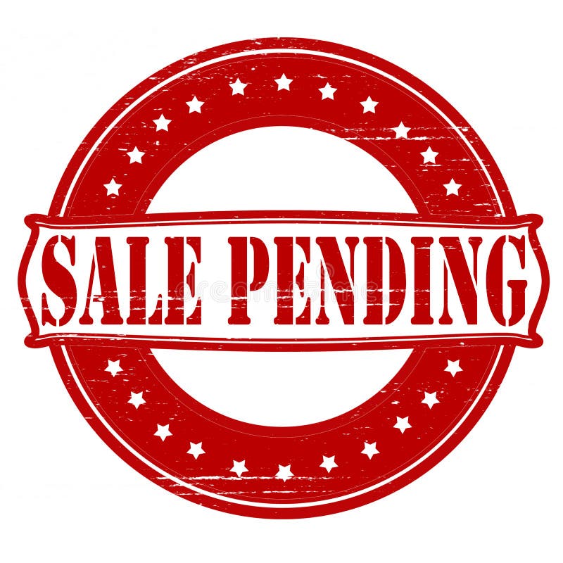Sale pending stock illustration. Illustration of inside - 92113819