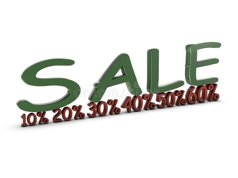 Sale with percent stock illustration. Illustration of customer - 11758076